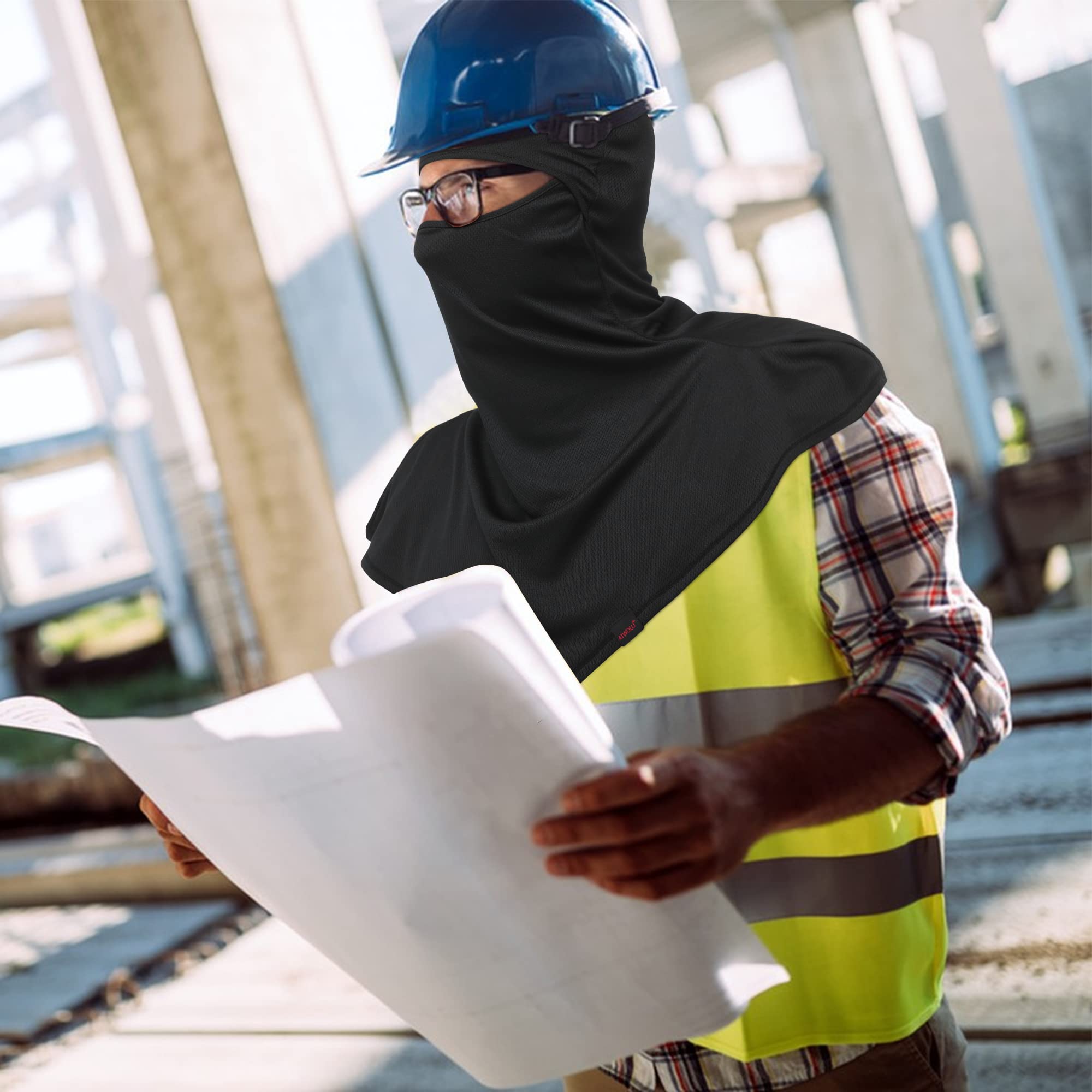 AIWOLU Balaclava Full Face Mask Summer for Sun Protection Breathable Long Neck Covers for Men Women Cycling FishingâŚ