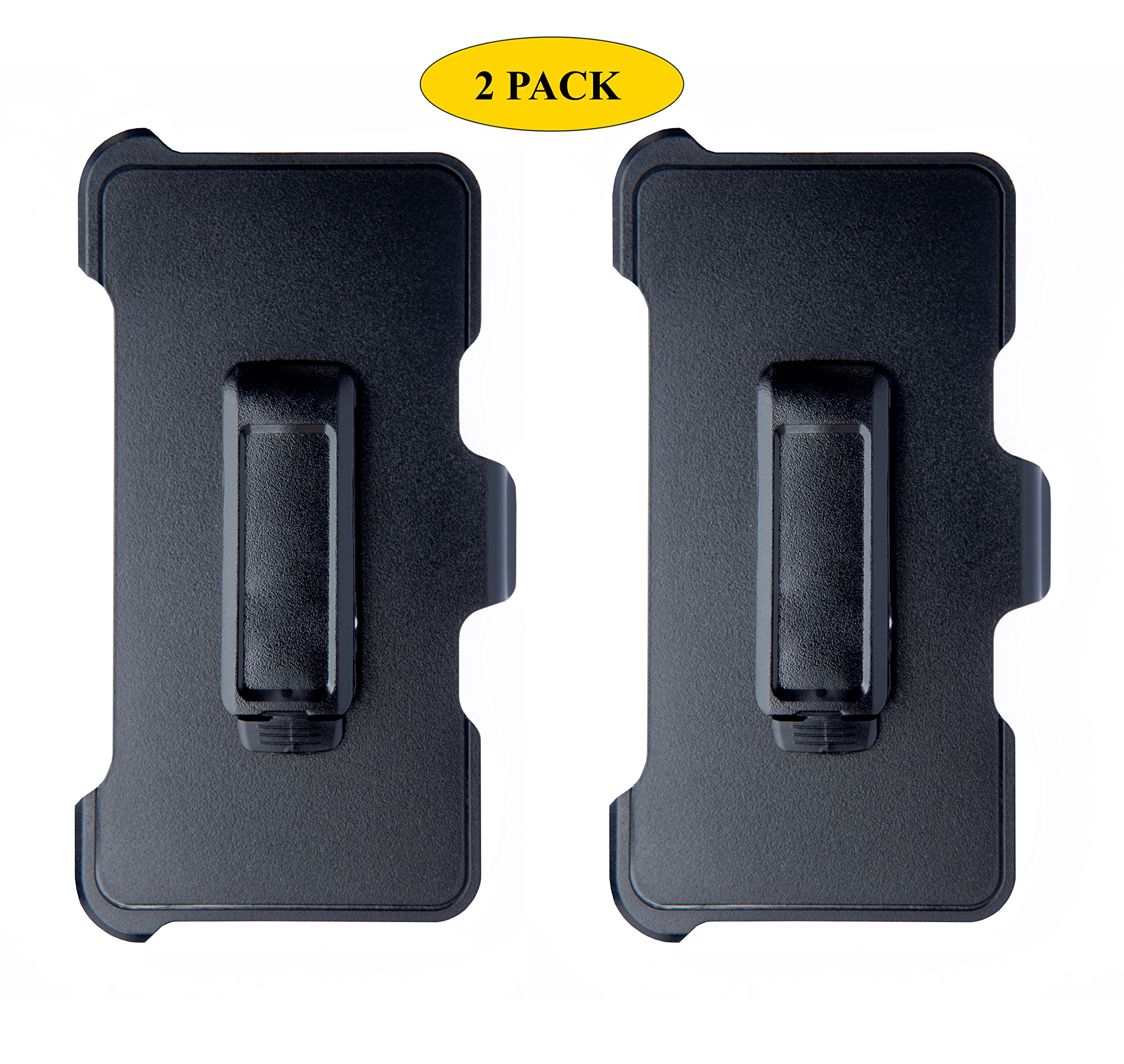 AlphaCell Holster Belt Clip Replacement Compatible with OtterBox Defender Series Case for Apple iPhone SE 2020 (2nd gen), iPhone 8, iPhone 7, iPhone 6s, iPhone 6 (4.7" ONLY) - 2 Pack