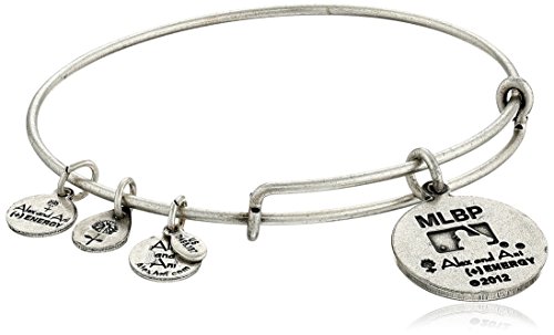 Alex and Ani Baltimore Orioles Cap Logo Expandable Rafaelian Silver Bangle Bracelet