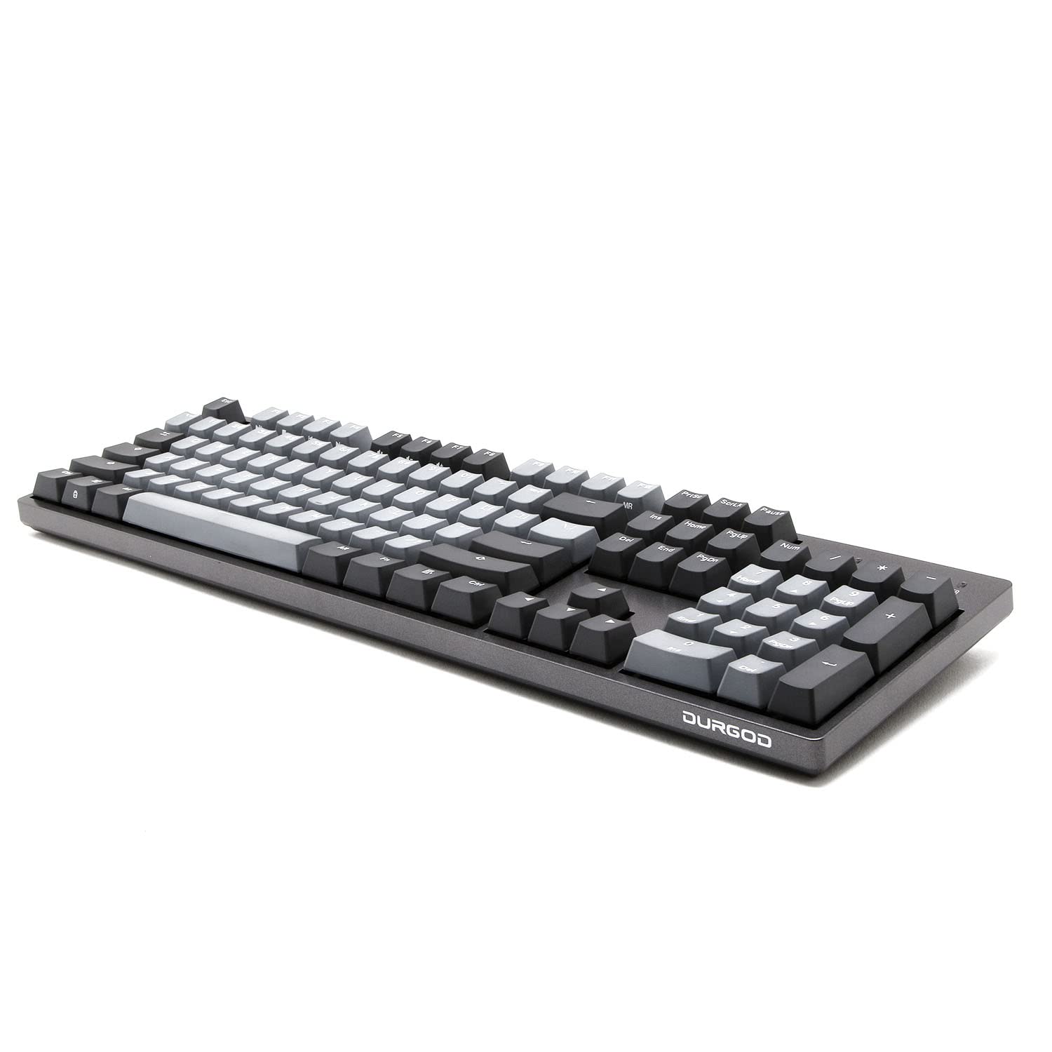 DURGOD Heavy Duty Mechanical Keyboard with Cherry MX Brown Switches N-Key Rollover 104 Keys(PBT Keycaps) Type C Interface for Gamer/Typists/Office/Home (Space Grey,ANSI/US)