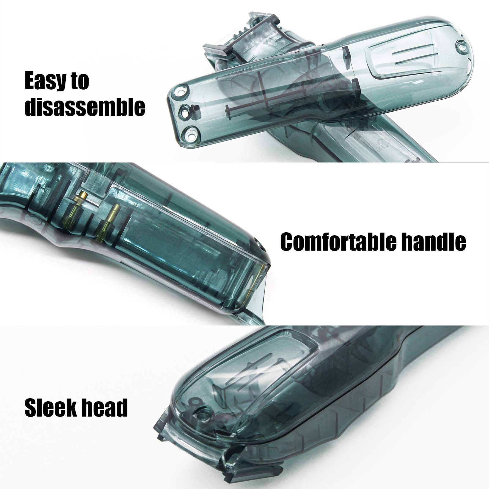 Anrom Hair Clipper Transparent Cover 1 Set, Suitable for 5 Star Cordless Hair Clipper # 8591 Clear Shell