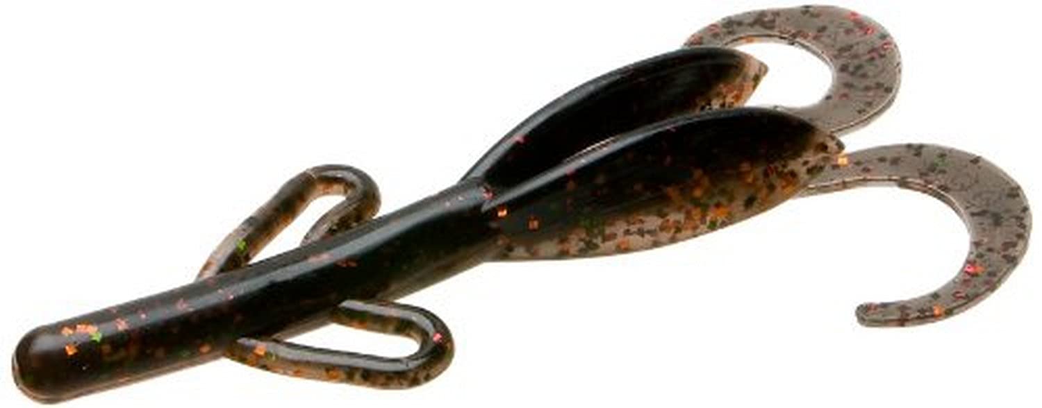 Zoom Bait Baby Brush Hog Bait-Pack of 12 (Blueberry, 5 1/2-Inch)