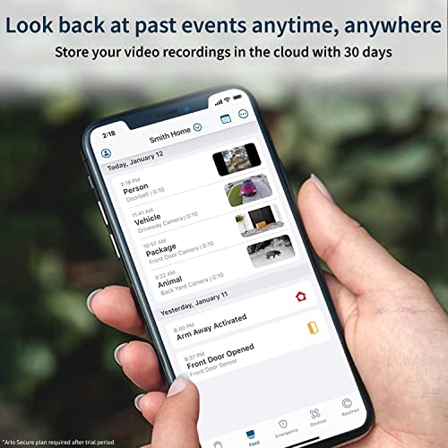 Arlo Pro 4 Spotlight Camera - 1 Pack - Wireless Security, 2K Video & HDR, Color Night Vision, 2 Way Audio, Wire-Free, Direct to WiFi No Hub Needed, Black - VMC4050B