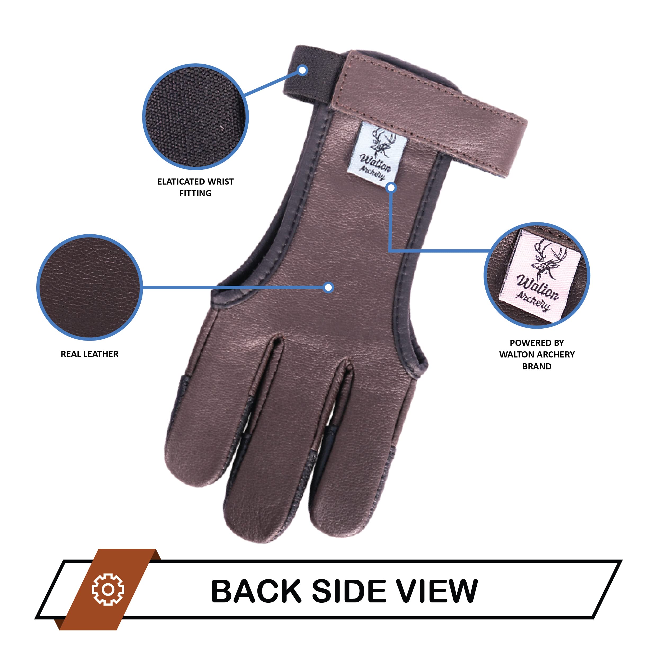 Archery Glove is Main Archery Equipment in Bow and Arrow Game, Widely Used in Shooting Archery Targets for Backyard with Any Recurve Bow, Compound Bow and Youth Bow (X-Small)