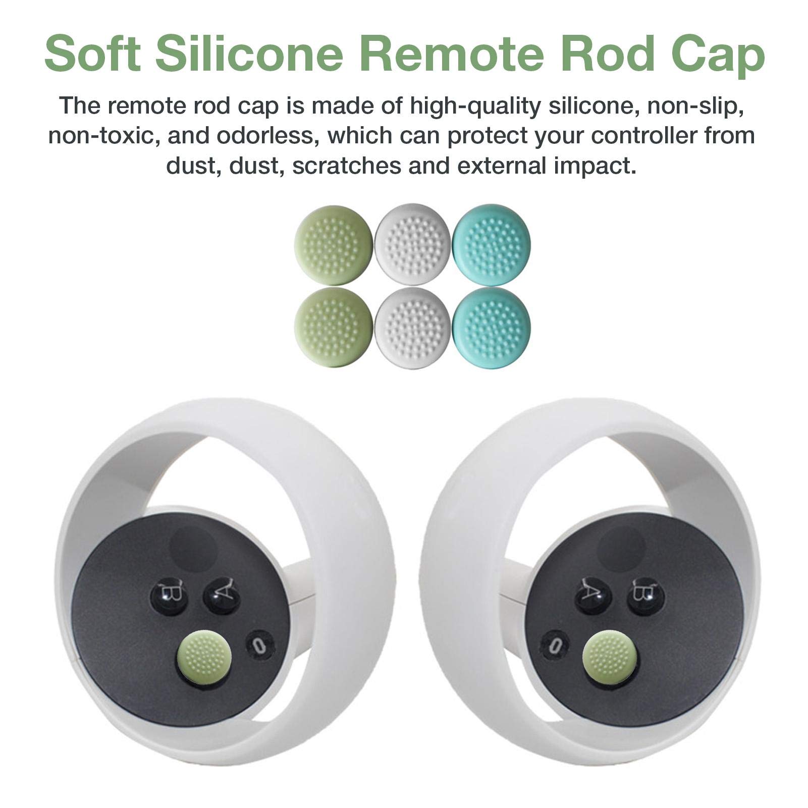 A/B VR Eye Silicone Cover Eye Set Accessories Washable and Nonslip and Sweat-Absorbent Compatible with Oculus Quest 2 VR Eye Cushion Cover Sweatproof Lightproof Protection Kit