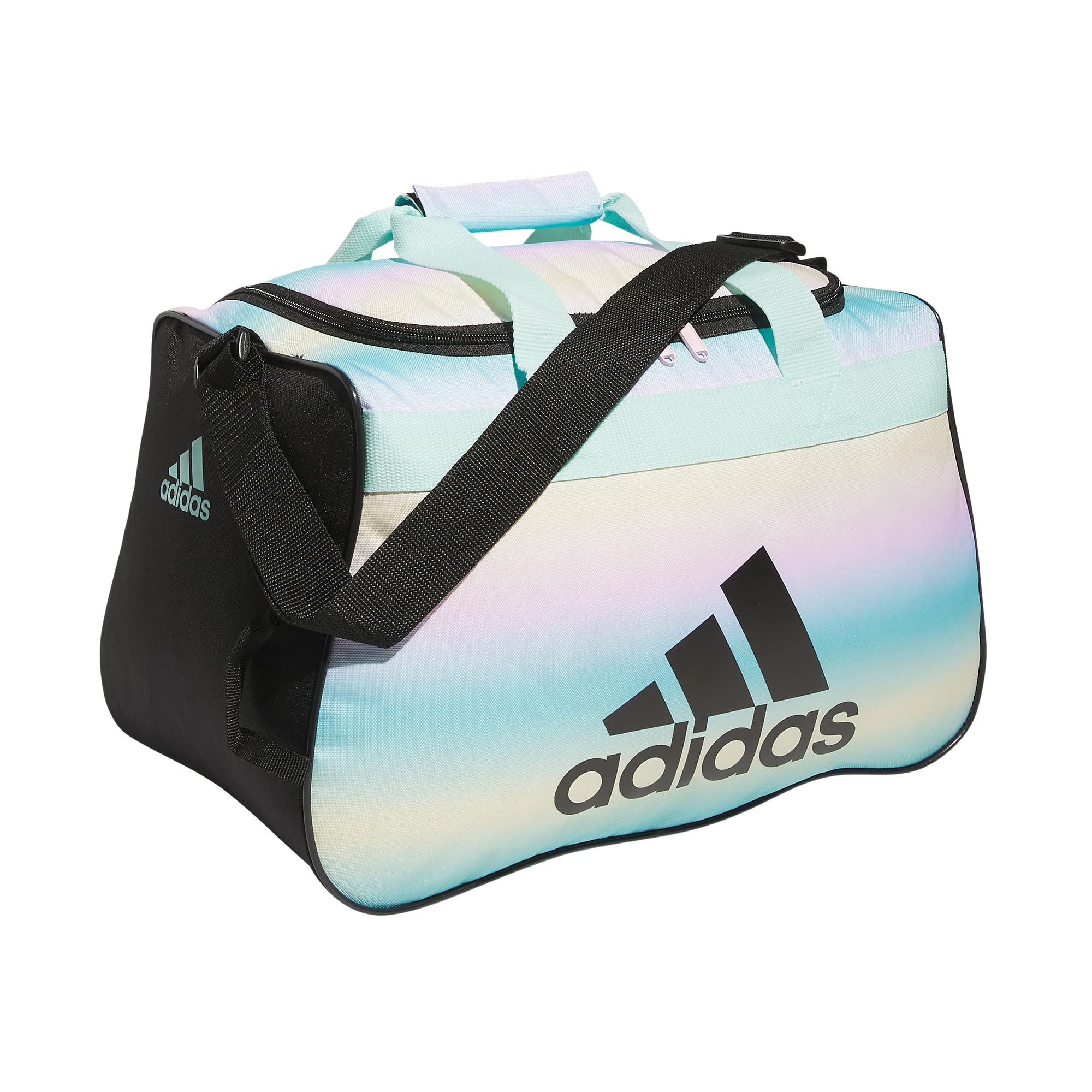 adidas Diablo Small Duffel Bag, Onix Grey/Bliss Lilac Purple/Black, One Size