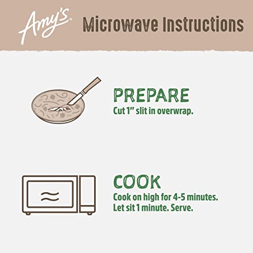 Amy's Frozen Meals, Country Cheddar Pasta Bowl, Made With Organic Pasta, Broccoli and Potatoes, Microwave Meals, 9.5 Oz