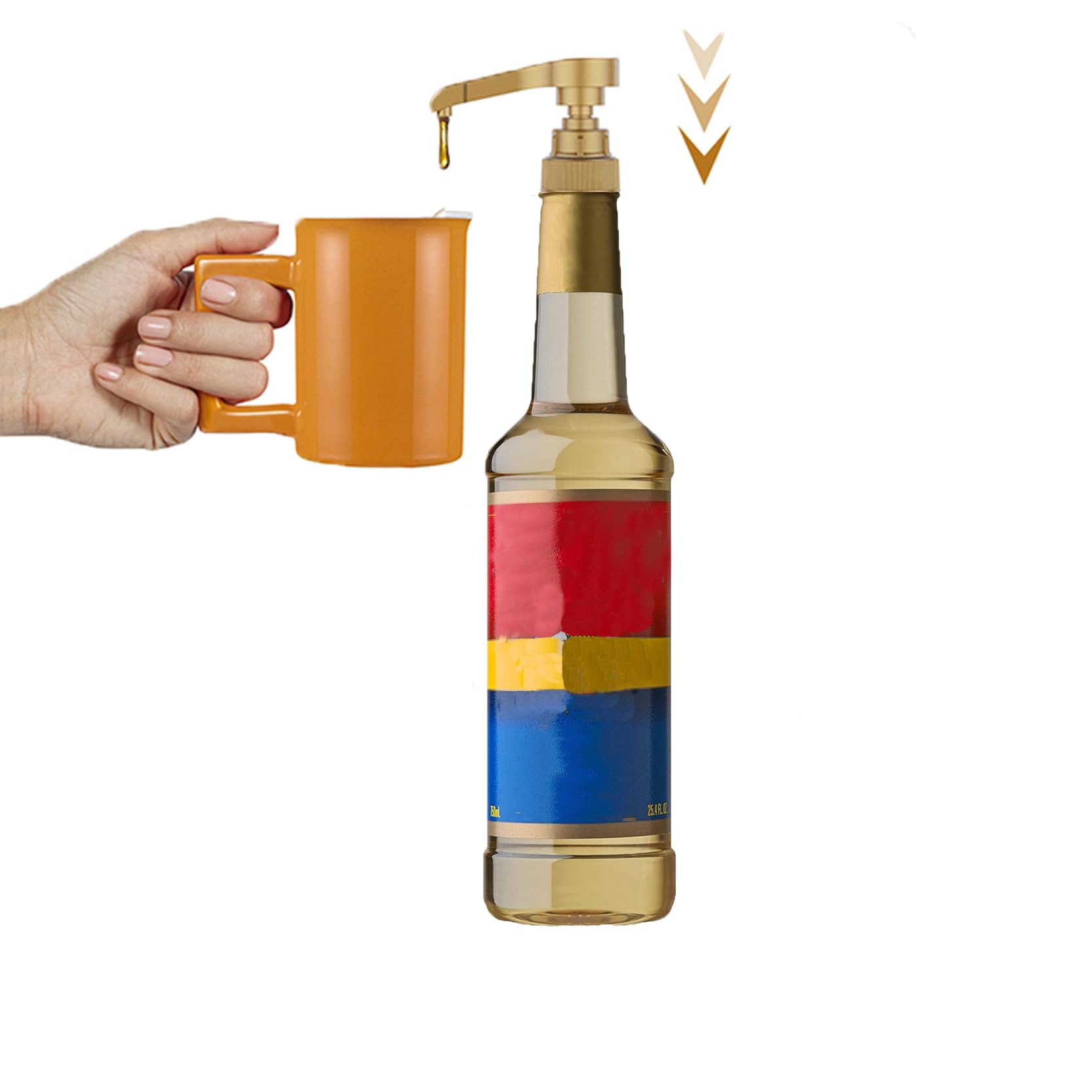 AOSWTLIF 12PCS Syrup Pump Suitable for 750ml Bottles,Coffee Syrup Dispenser Pump,Flavor Syrup Pump (12)