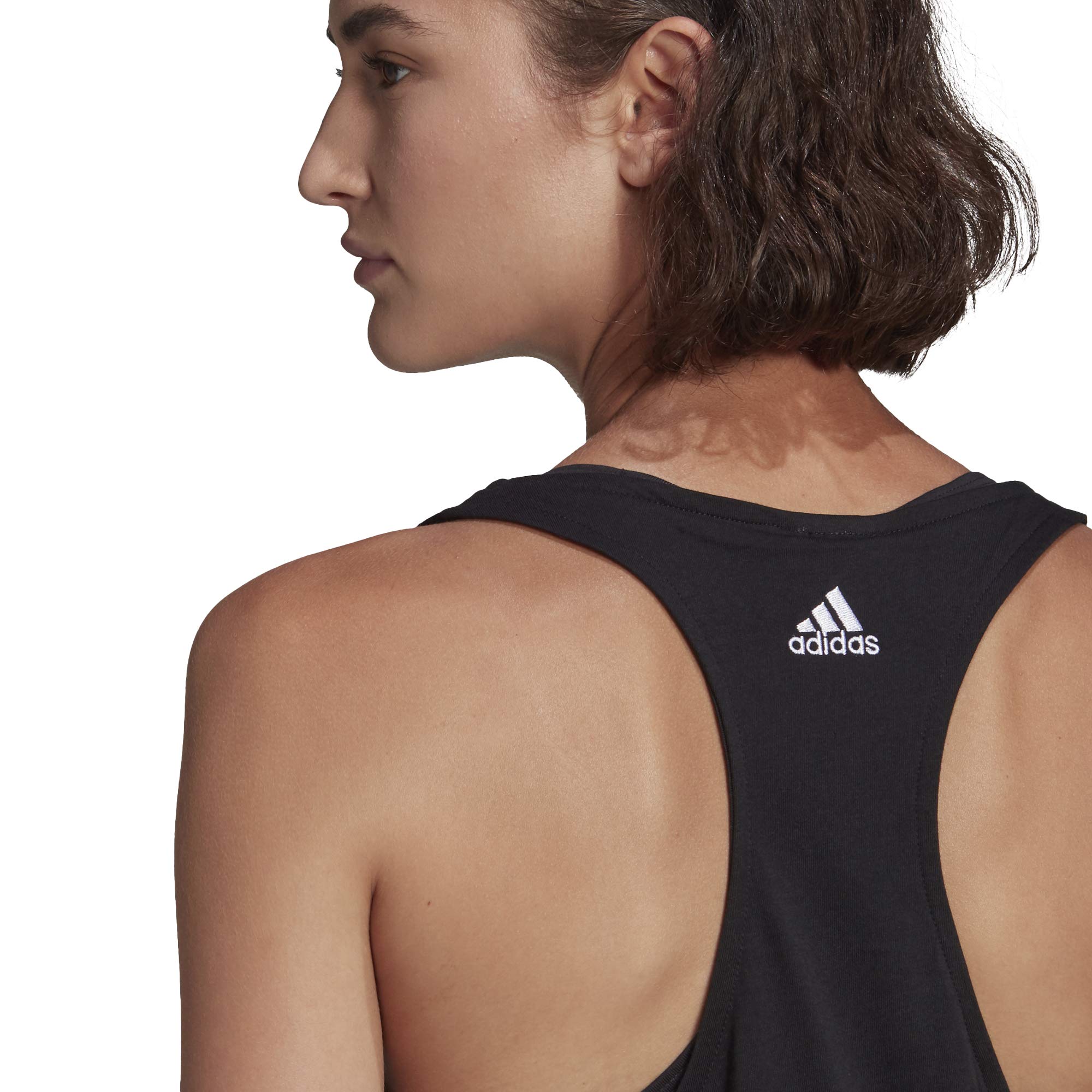 adidas Women's Loungewear Essentials Loose Logo Tank Top, Ice Mint/Ink, X-Large