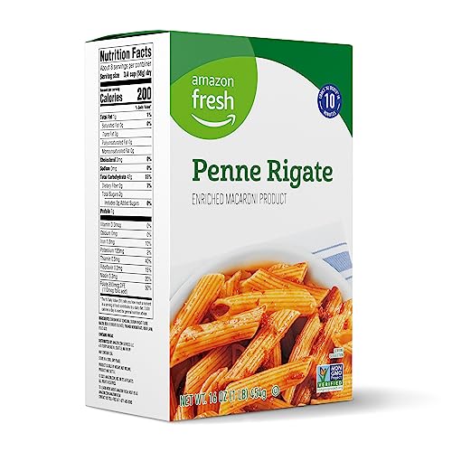 Amazon Fresh, Penne Rigate Pasta, 16 Oz