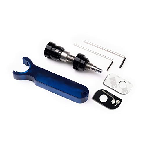 Archery Plunger and Magnetic Arrow Rest - Recurve Bows Screw-in Pressure Button Metal Rest Right or Left Hand(Black)