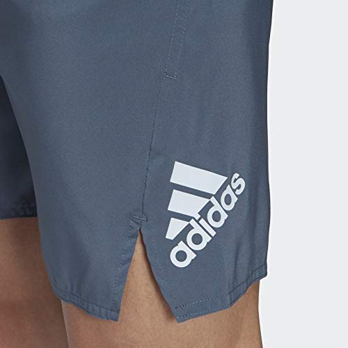 adidas Men's Colorblock Tech Short Legacy Blue Medium