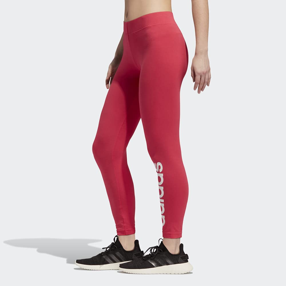 adidas Female Essentials Linear Tights, Power Pink/White,XL
