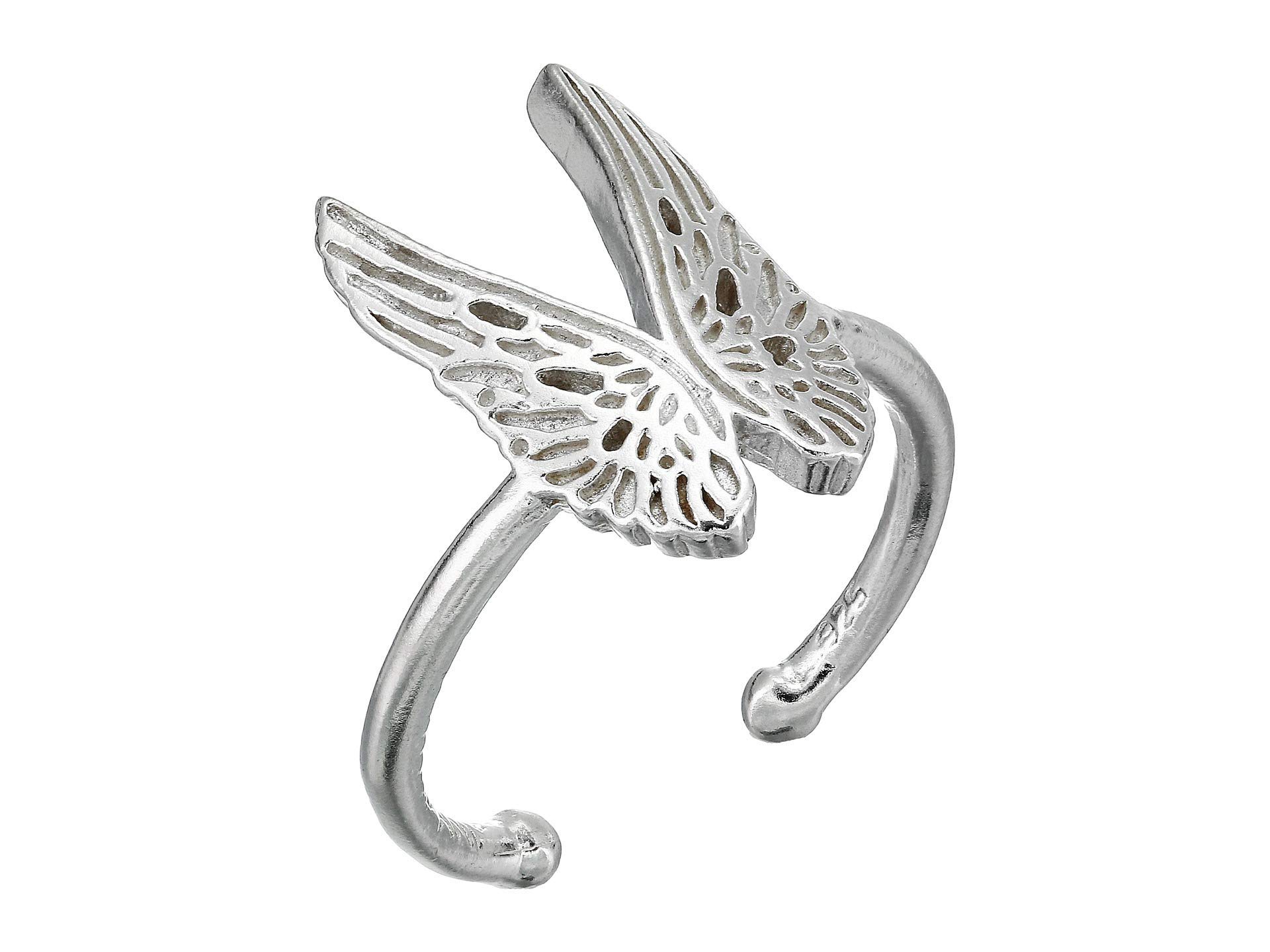 Alex and Ani PC18ERGAS Women's Guardian Angel Statement Adjustable Ring, Sterling Silver