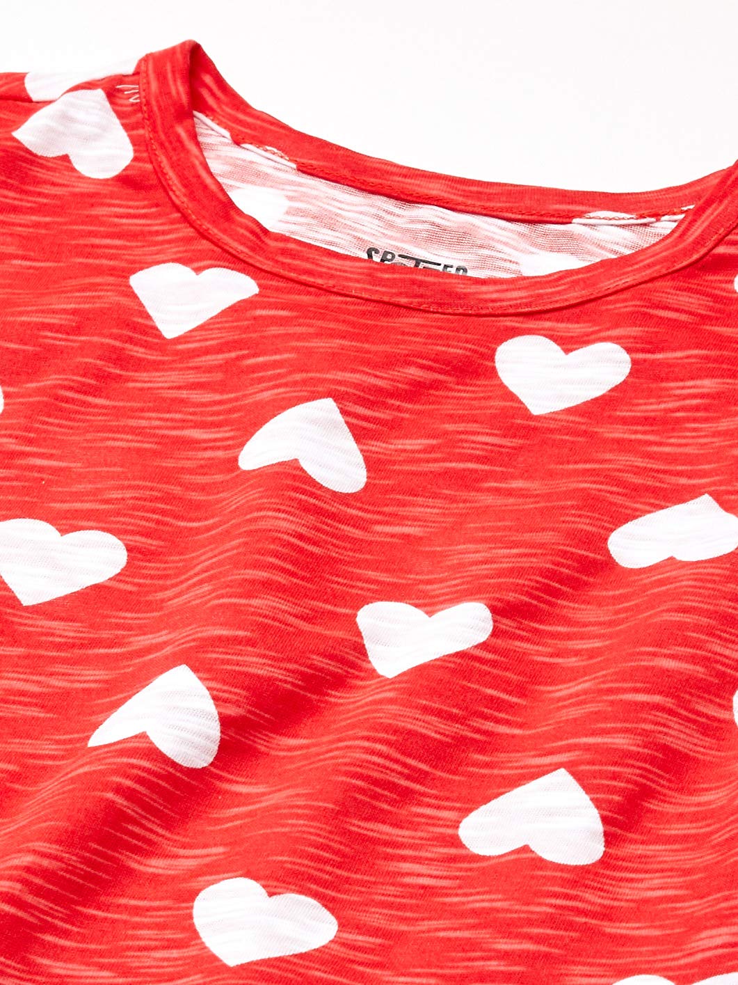 Amazon Essentials Girls' Short-Sleeve Flutter T-Shirts (Previously Spotted Zebra), Pack of 3, Grey/White/Red, Stars and Stripes, X-Small