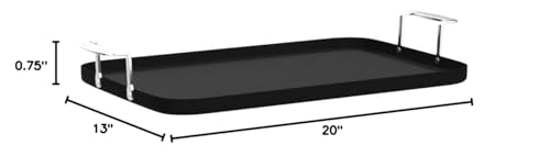 Cuisinart Double Burner Griddle, Chef's Classic Nonstick Hard Anodized, Stainless Steel, 655-35 13-Inch x 20-Inch