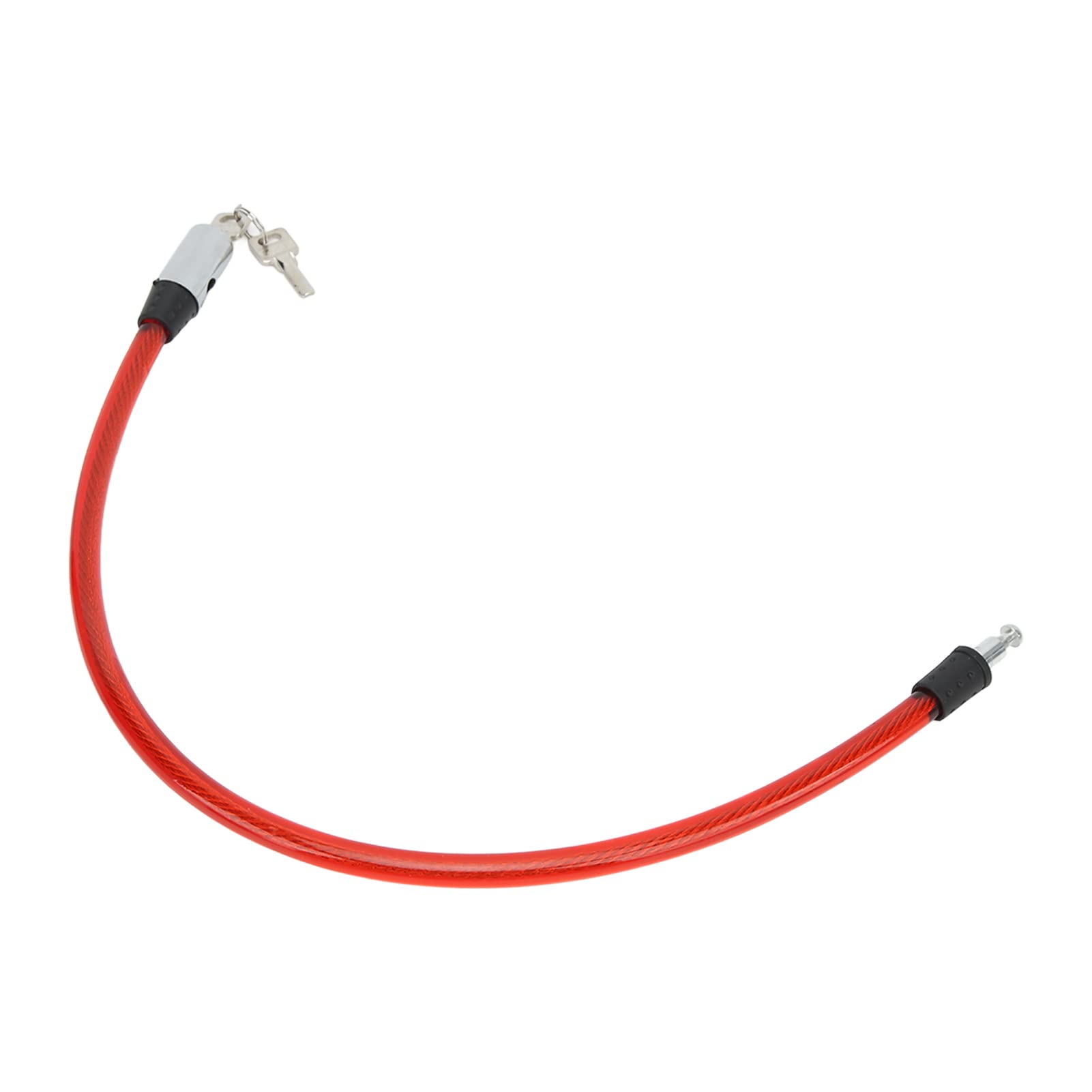Beaswhca Mountain Bike Lock Cable Rugged Steel Wire Mountain Bike Motorcycle Door Lock Cable(red)
