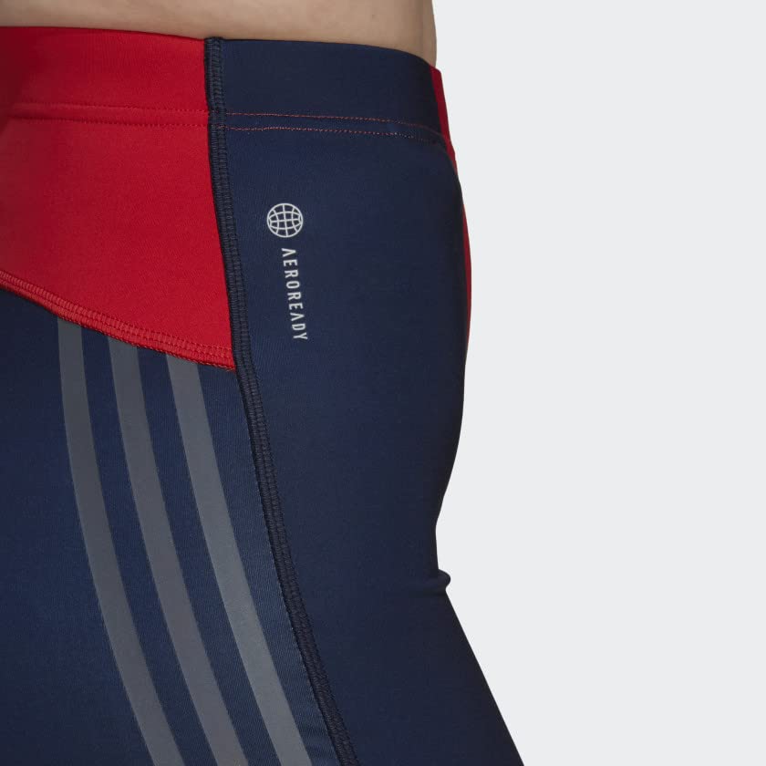 adidas Women's Marimekko Run Icon Bike Shorts, Lush Red, X-Small
