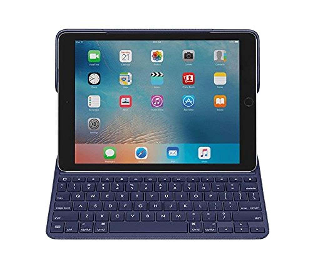 Logitech Create: Backlit Wireless Keyboard with Smart Connector For iPad Pro 9.7 Inch (Blue) - Will NOT fit Other Models or Other Sizes! ONLY fits iPad Pro 9.7 Inch