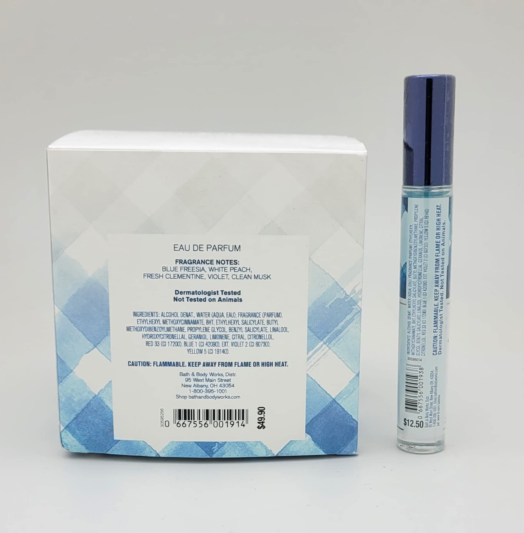 Bath & Body Works β Gingham - 2 pc Bundle - Eau de Parfum β 2.5 fl oz - In Box and Mini Perfume Spray - 0.23 fl oz
