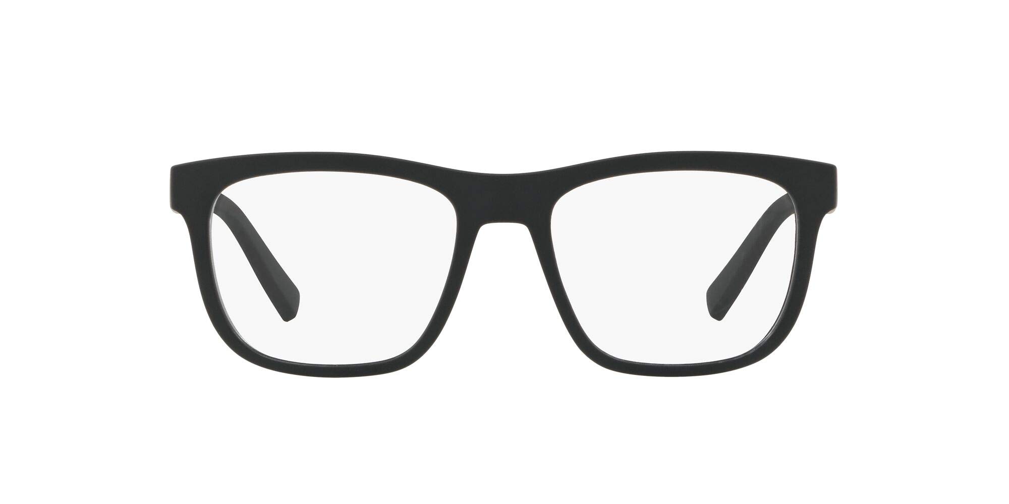A|X ARMANI EXCHANGE Men's AX3050 Square Prescription Eyeglass Frames, Matte Black/Demo Lens, 53 mm