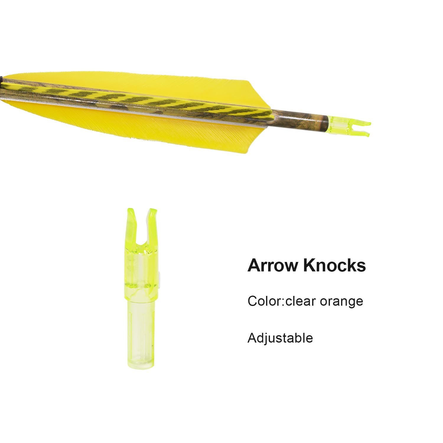 ARCHERY SHARLY 31Inch Carbon Arrow Practice Hunting Arrows for Recurve & Compound Bow with 5" Yellow Camo Turkey Feathers, Arrows with Removable Tips & replaceable nocks (Pack of 12)