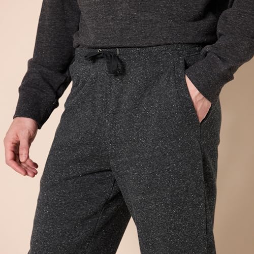 Amazon Essentials Men's Lightweight French Terry Jogger Pant (Available in Big & Tall), Charcoal Heather, Large