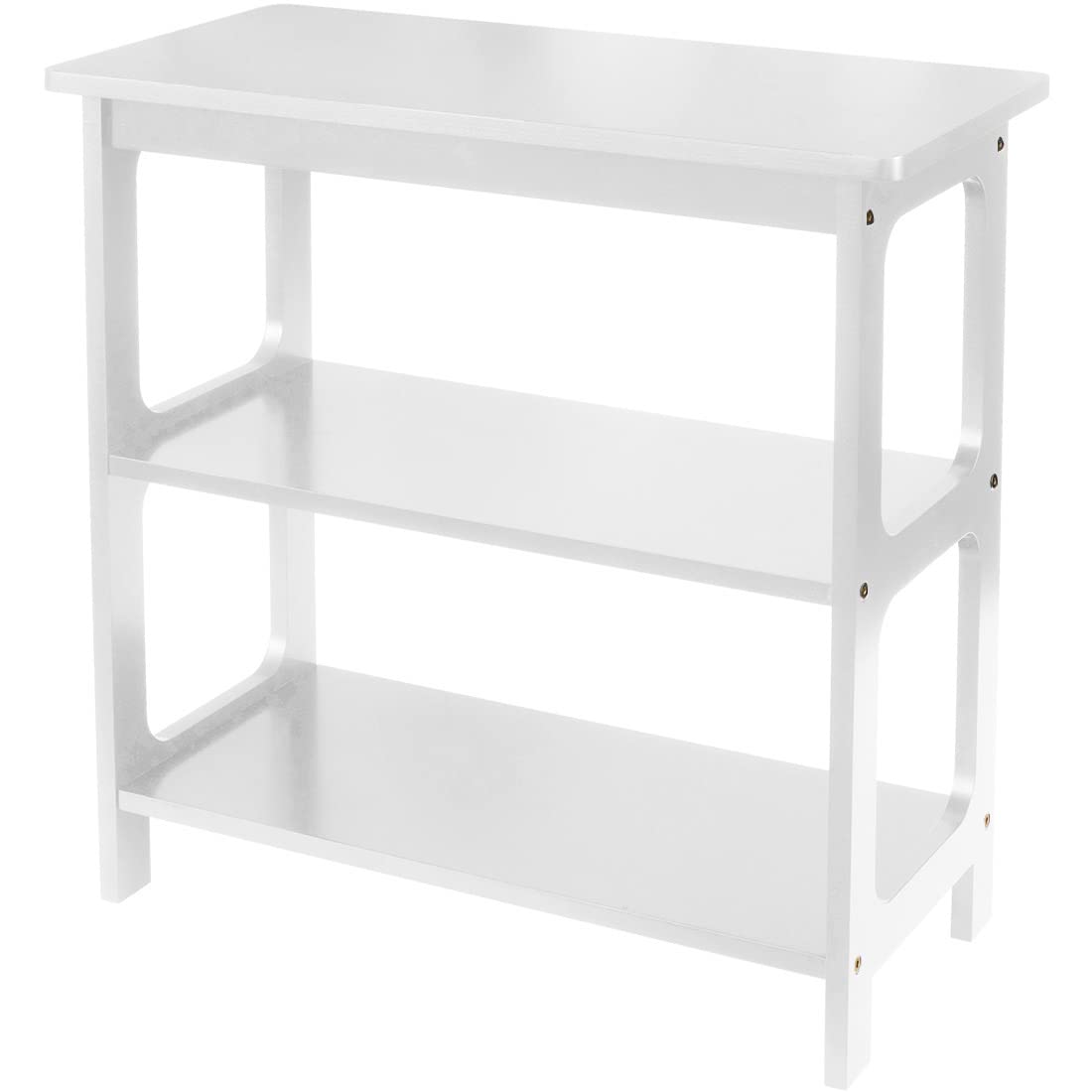 ARPHASLE Side Table, 3-Tier Narrow End Table, Slim Nightstand for Small Spaces, Hallway, Living Room, Bedroom 23.6”L x 11.8”D x 23.6”H