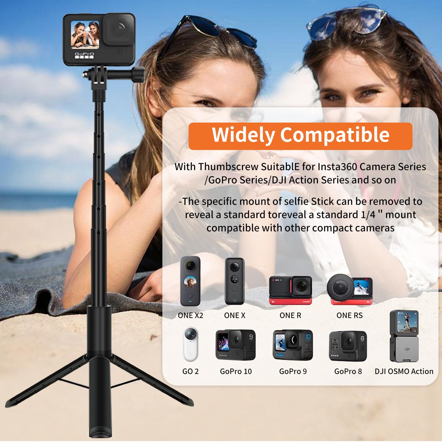 Auto Face Tracking Tripod for TIK Tok Vlog, No App Required, 360° Rotation Face Body Track Selfie Stick Phone Camera Mount, Rechargeable Wireless Smart Shooting Holder for Live Videos