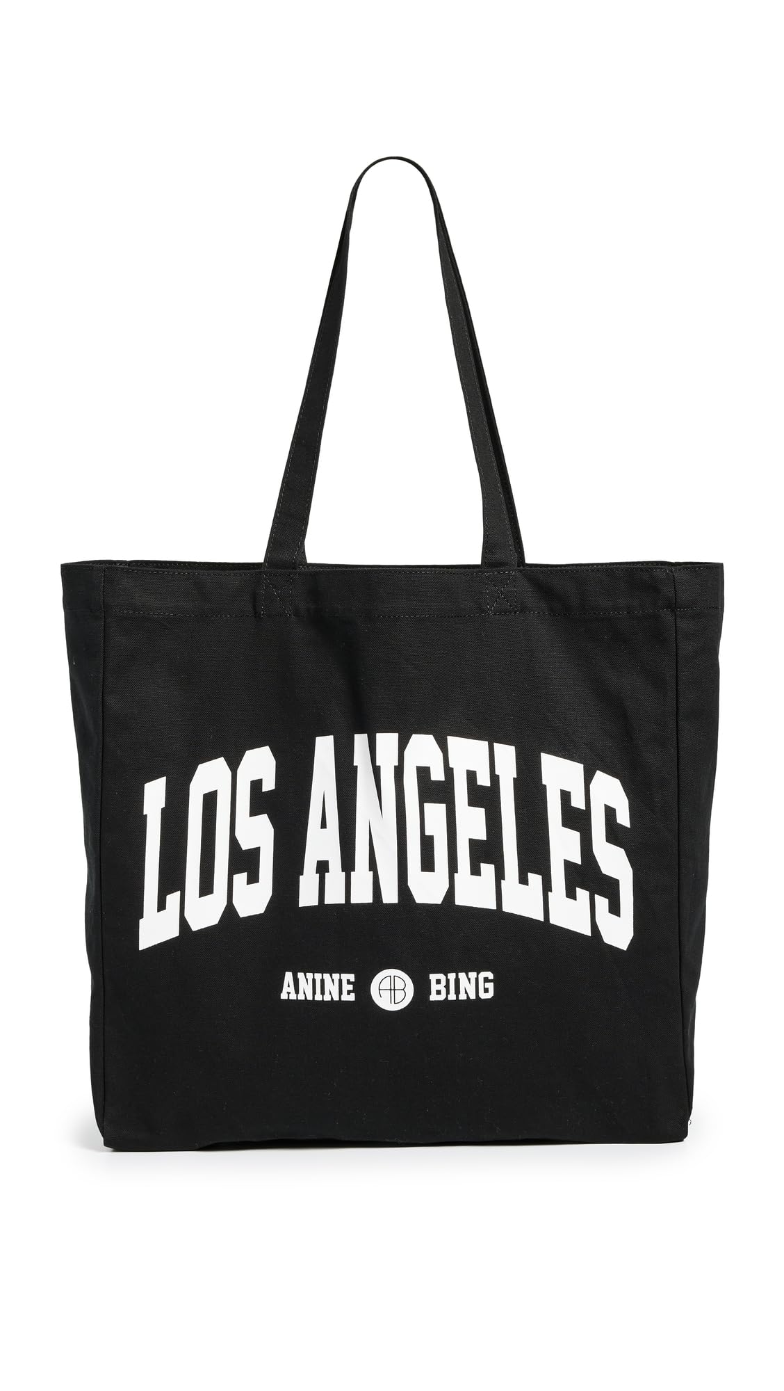 ANINE BING Women's Remy Canvas Tote, Black, One Size