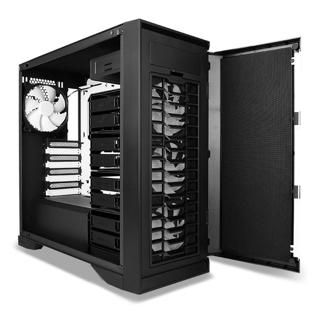 Antec P101 Silent Performance Series Mid-Tower PC Computer Case with Sound Dampening Panels, 4 X 120/140mm Cooling Fans Pre-Installed