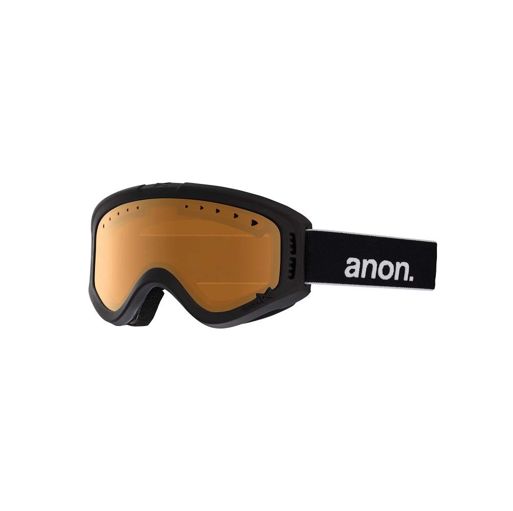 Anon Tracker Kids Black Snow Goggles One Size Amber