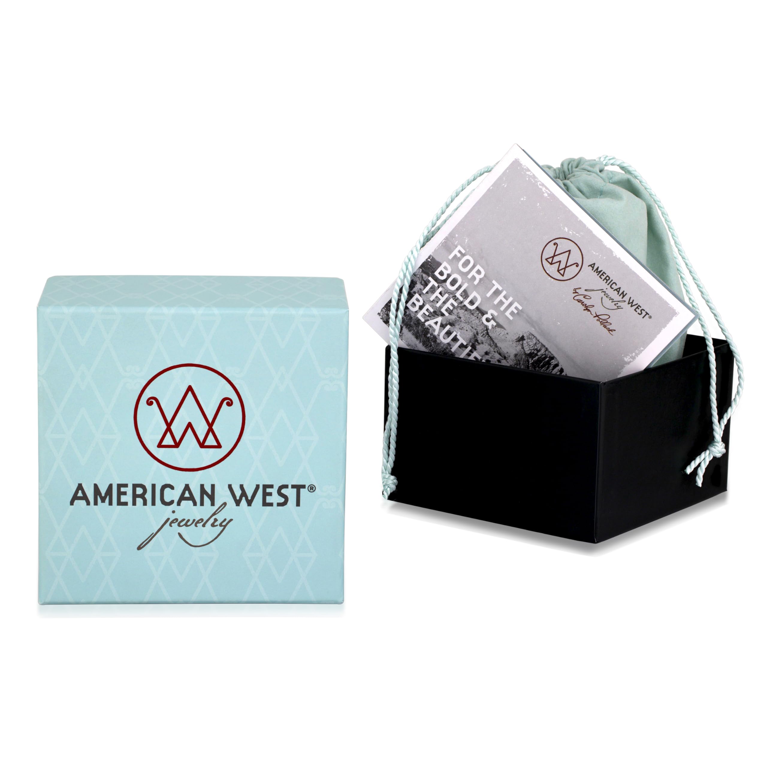 American West Sterling Silver Women's Pendant Enhancer Rhodonite and Blue Turquoise Gemstone Concha Heart