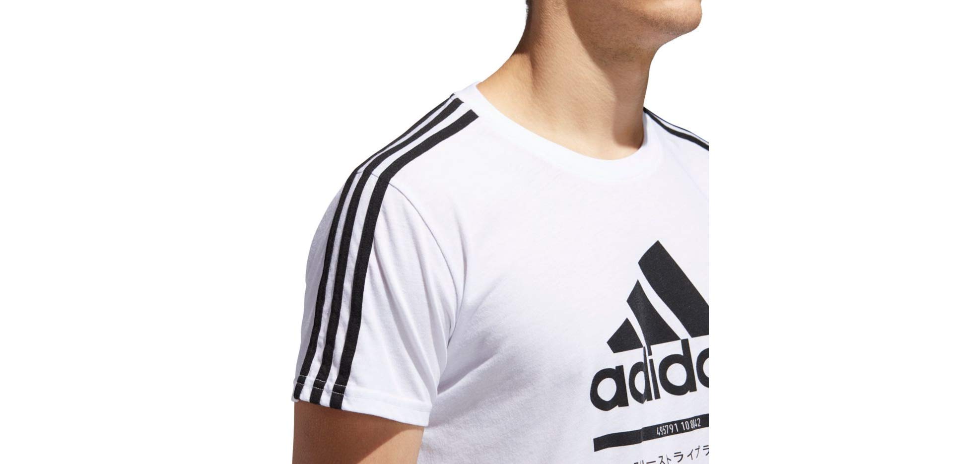 adidas Men's Athletics Badge of Sport International Tee, Pure White, Medium