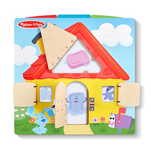 Melissa & Doug Blueβs Clues & You! Wooden Activity Board with Clue Cards - FSC Certified