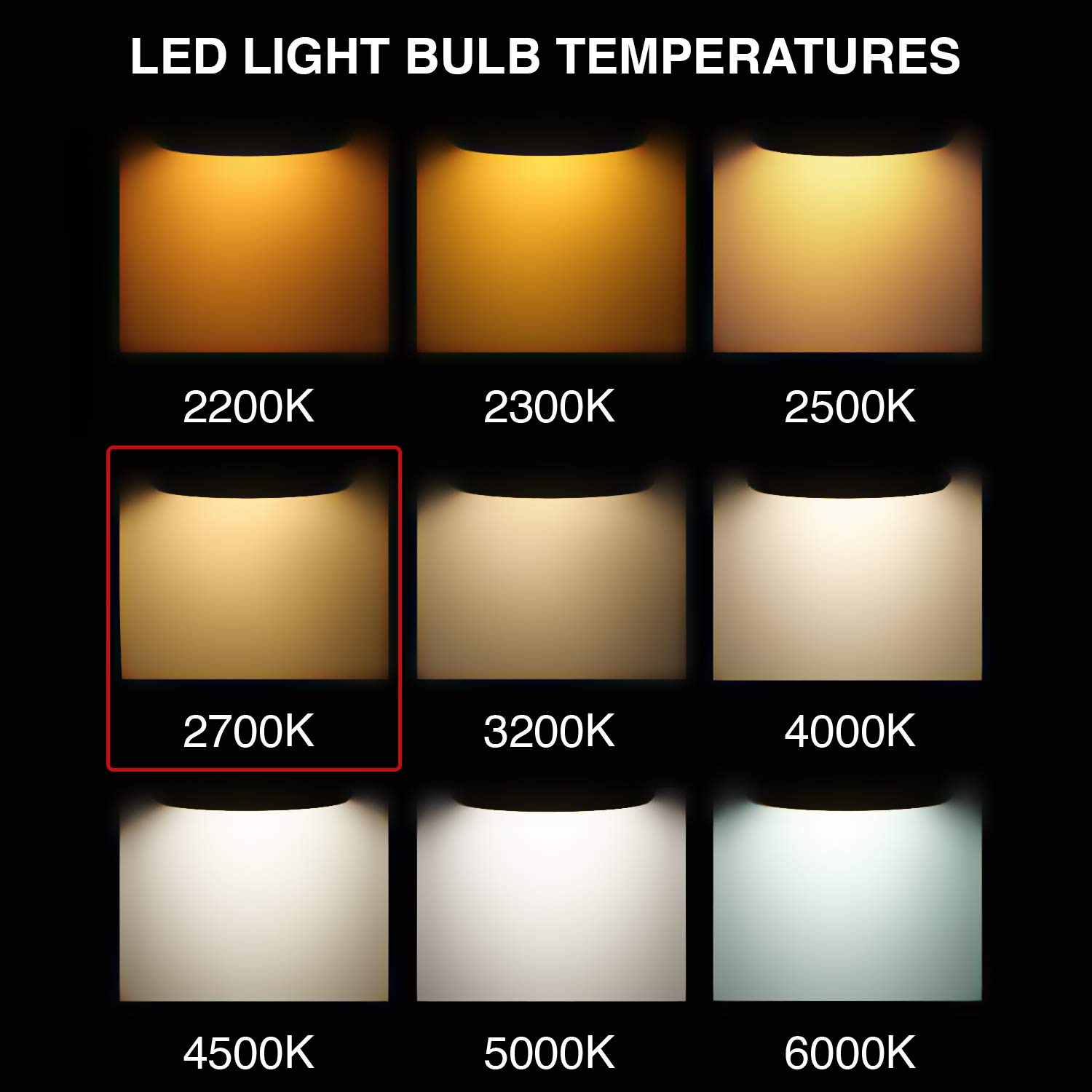 A19 LED Edison Light Bulbs, 5.5W, Replacement for 40 Watt Bulbs, 50 Watt & 60 Watt, 630 Lumens, Warm White 2700K LED Filament Bulb, E26 Medium Screw Base, Non Dimmable, Clear Glass, (6 Pack)