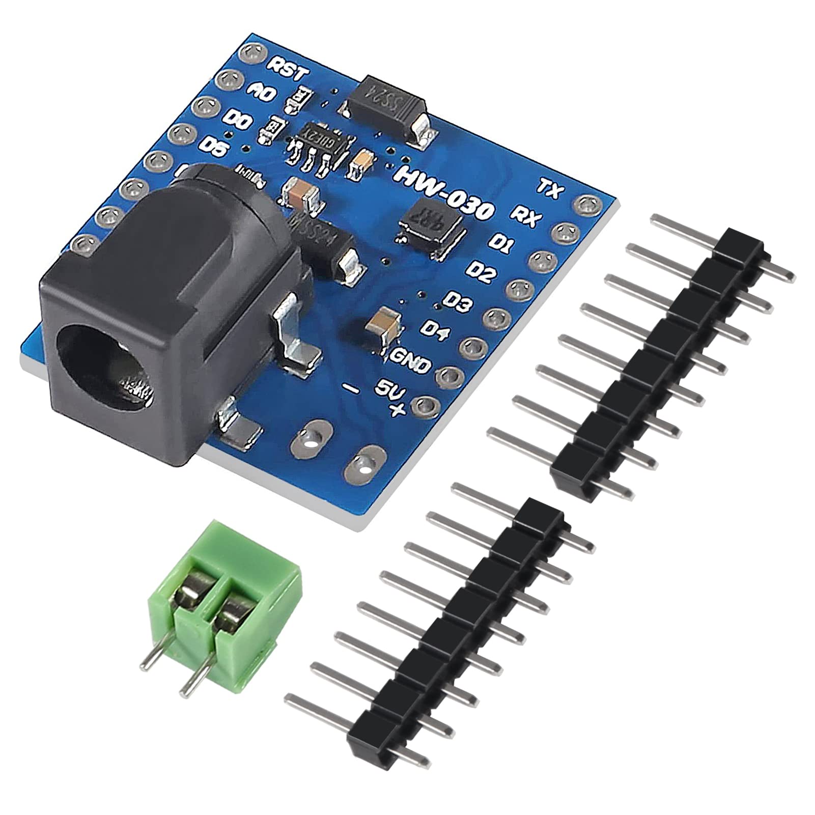 ALMOCN 10pcs DC Power Shield V1.1.0 for wemos D1 Mini Development Board DC Power Supply Screen Module
