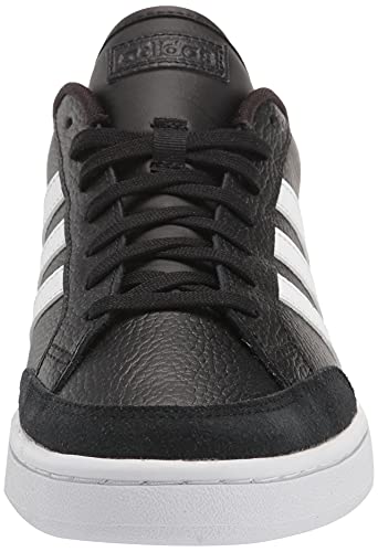 adidas Men's Grand Court SE Racquetball Shoe, Black/White/Dove Grey, 9