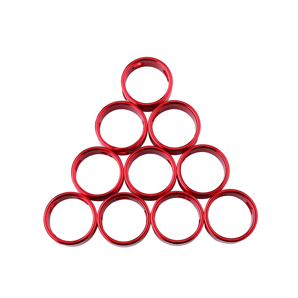 Anti-Slip Aluminum Tent Rings Cord Tensioners Adjuster for Tent Camping Hiking Backpacking Picnic (Color : Red) Cord Adjuster Tent Tensioners