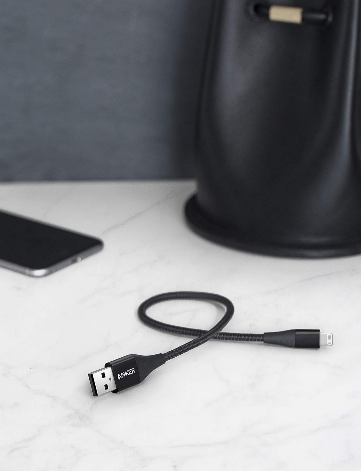 Anker Powerline+ II Lightning Cable 3-Pack (3ft, 6ft, 10ft), MFi Certified for Flawless Compatibility with iPhone 11/11 Pro / 11 Pro Max/Xs/XS Max/XR/X / 8/8 Plus / 7 and More (Black)