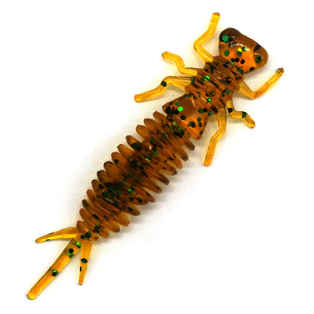 Adygil ADSL109/BRC55 Soft Silicone Lures for Bass, Trout, Crappie, 60pcs/Pack, 6 Colors, 10pcs Each Color.