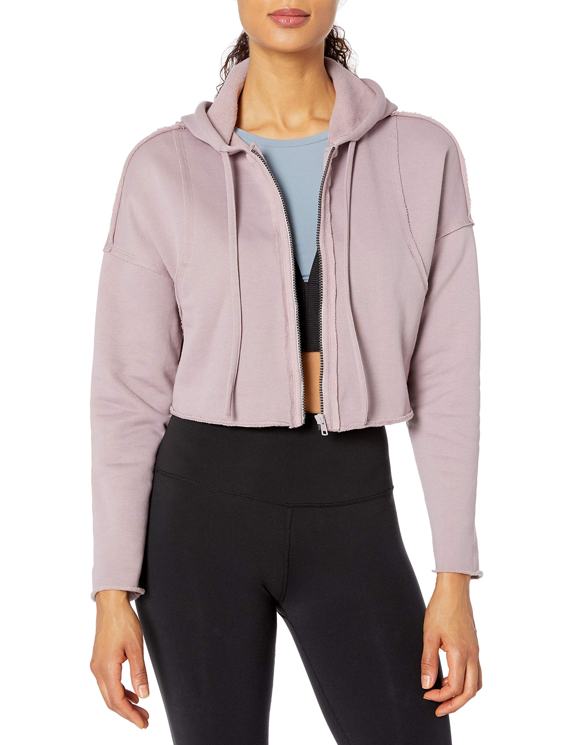 Alo Yoga Women Cruiser Crop Jacket, Dusted Plum, Medium
