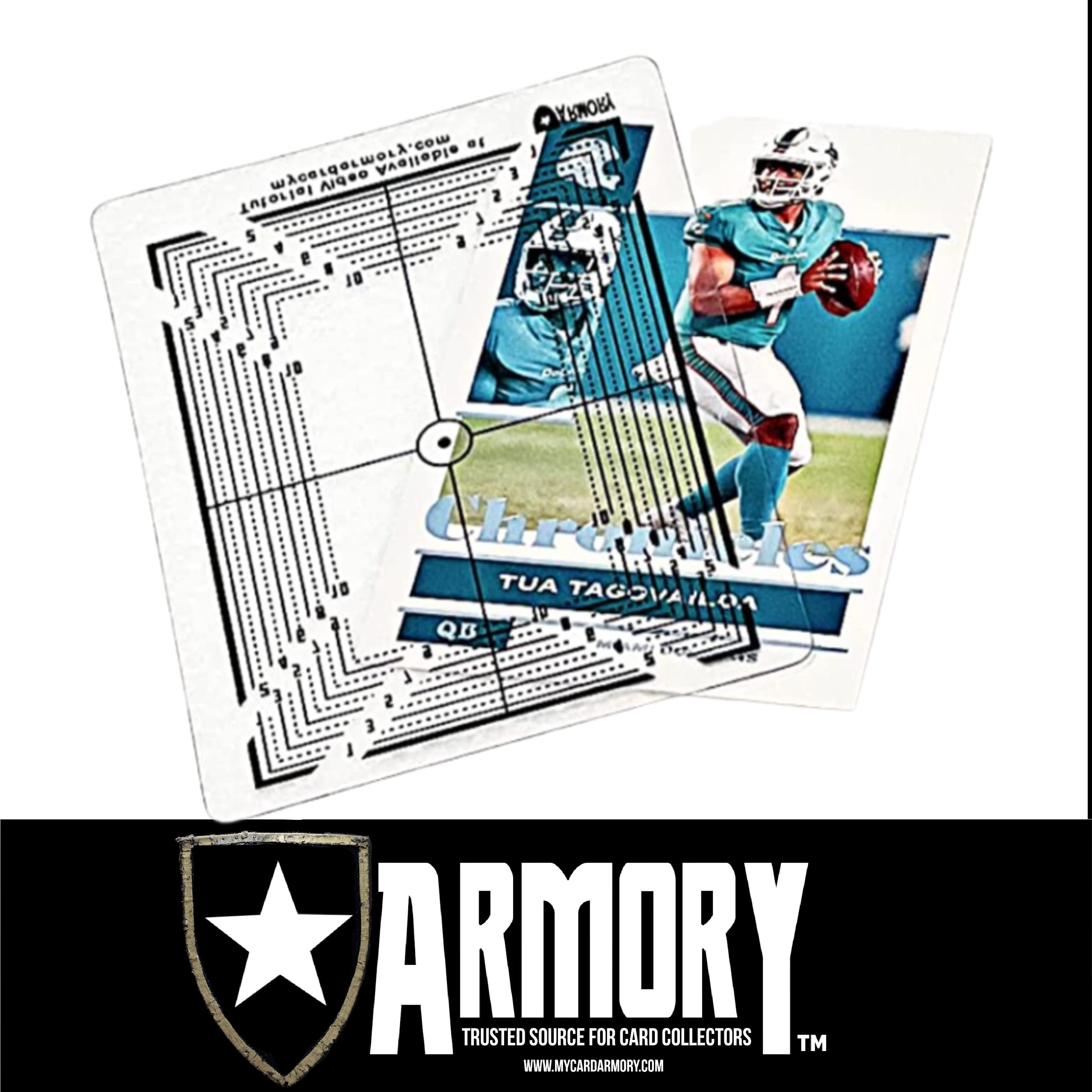 ARMORY Trading Card Centering Tool | Centering Tool for Standard Sized Trading Cards/Collectible Sports Trading Cards Panini Prizm Topps | Does NOT Work with Japanese Gaming Cards)