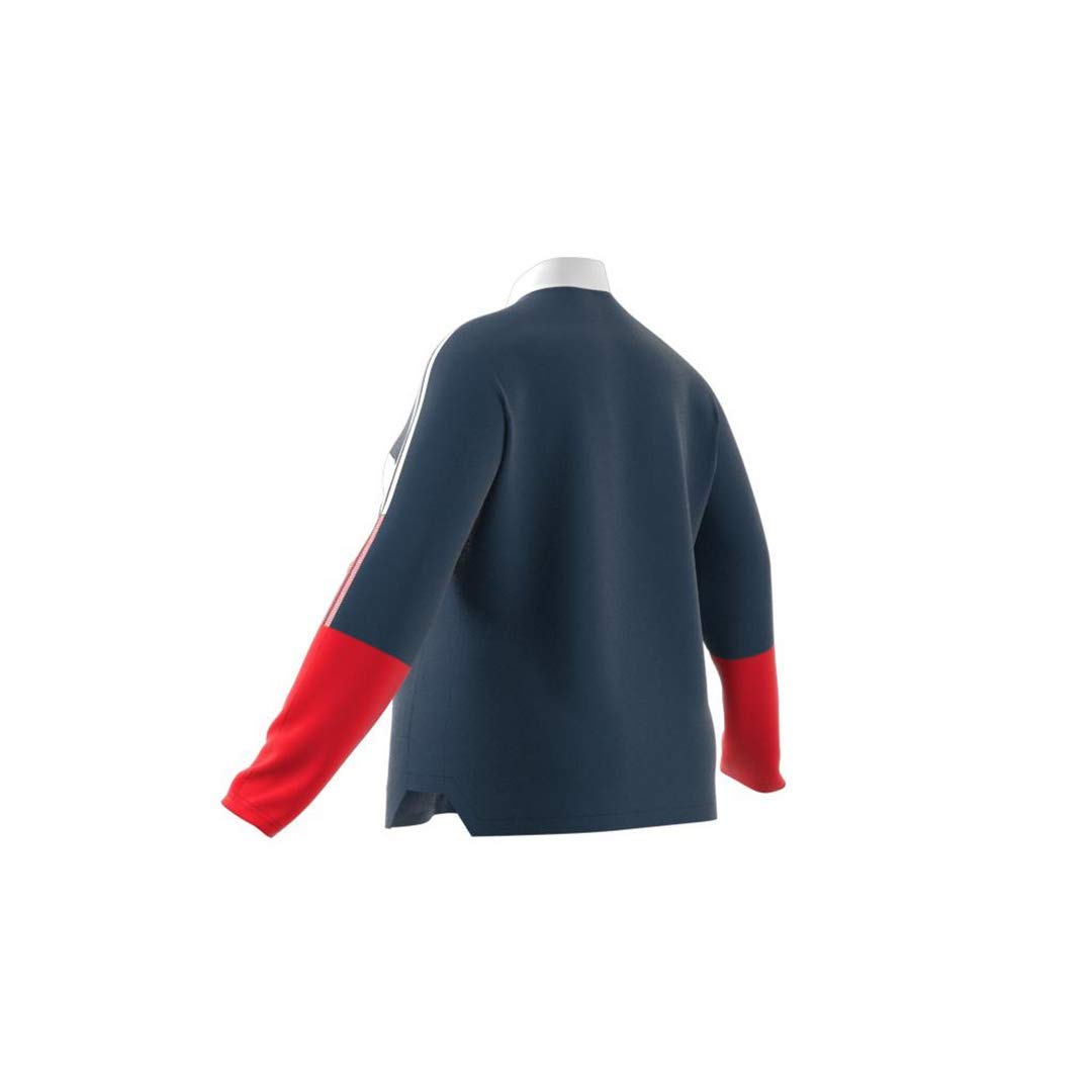adidas womens Tiro 21 Track Jacket Crew Navy/Vivid Red 2X