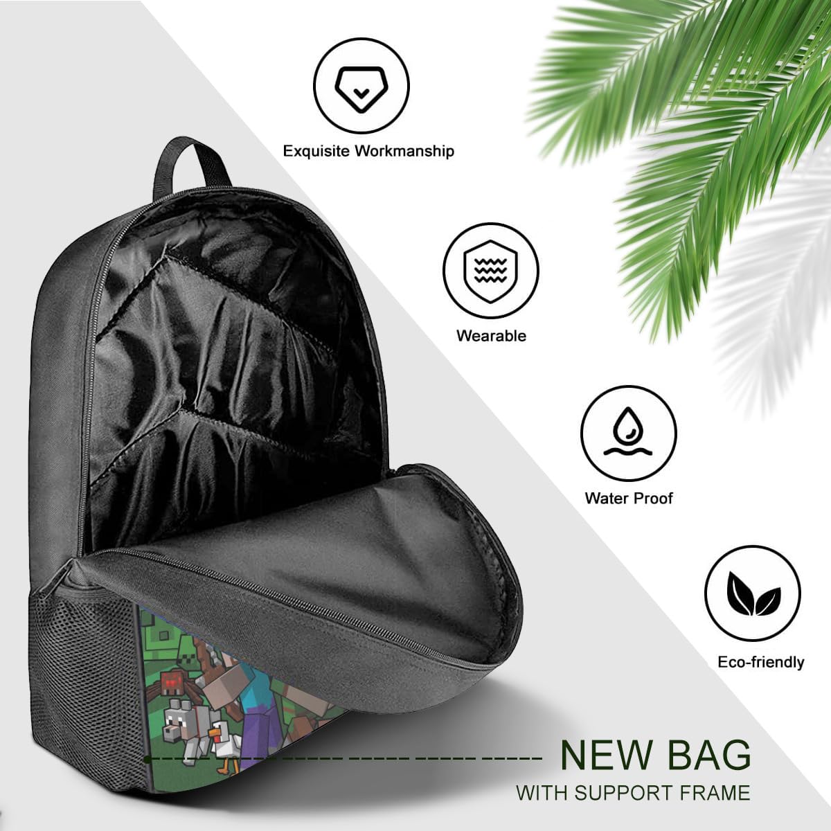 Anime Backpack 3d Printed Backpack for Men Women Travel Sports, Laptop Backpack Shoulders Casual Daypack for Unisex 17 Inch