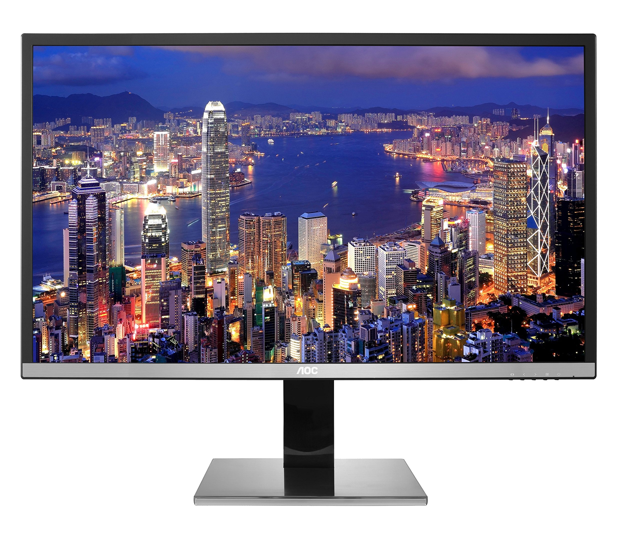 AOC U3277PWQU 31.5in 4K UHD 3840x2160 Monitor, 10-bit VA Panel, HDMI/DisplayPort/DVI-D/VGA, HA Stand, VESA, Speakers (Renewed)