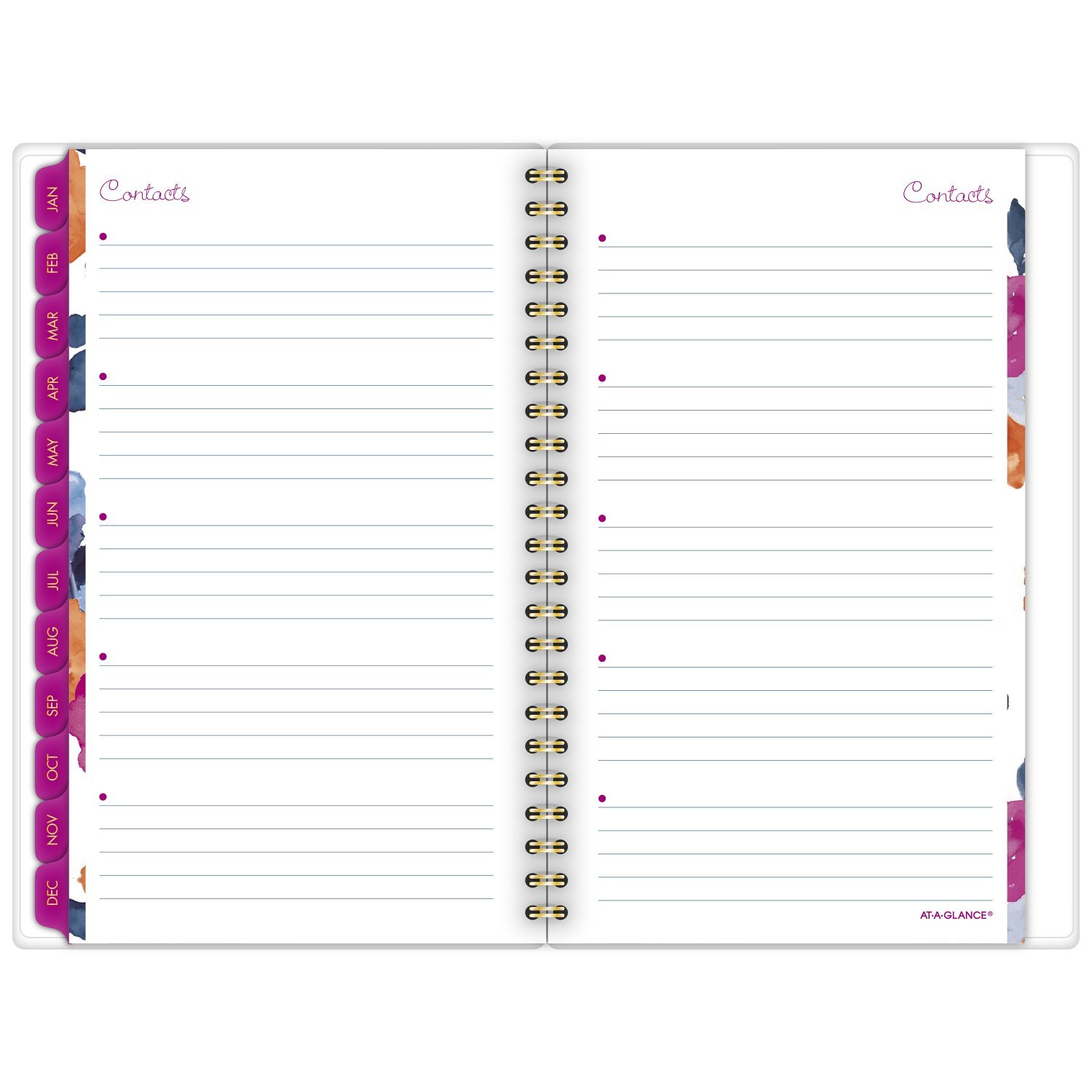 AT-A-GLANCE Weekly / Monthly Planner, January 2018 - December 2018, 4-7/8" x 8", Eva (1044-200)