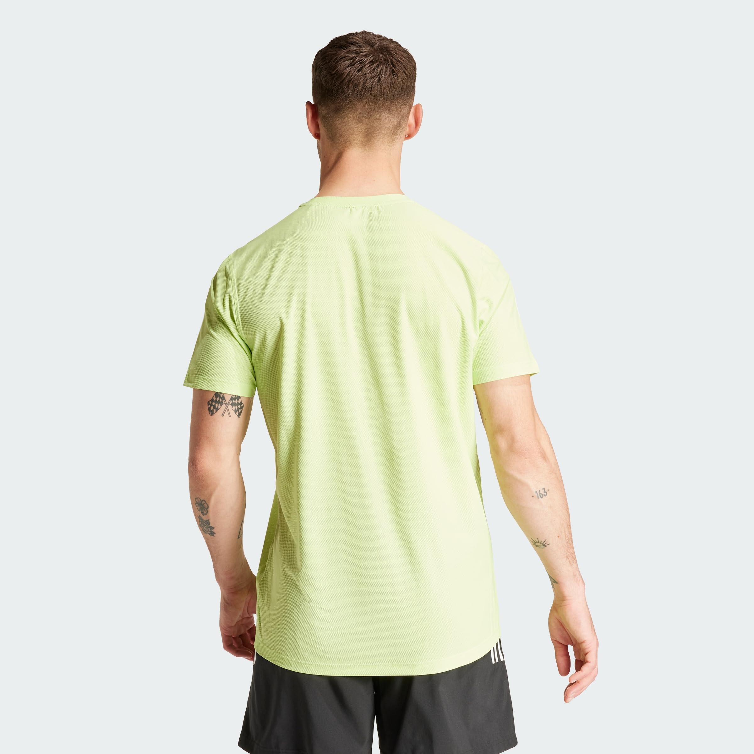 adidas Men's Own The Run T-Shirt, Blue Fusion/Reflective Silver, X-Large