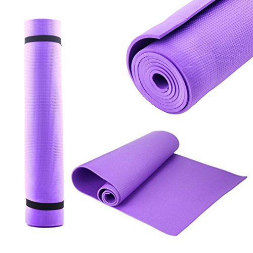 AWFAND Yoga Mat,6MM Extra Thick Exercise Yoga Mat with Carry Strap,Folding Gymnastics Mat,Non Slip, Durable and Lightweight Exercise Mat for Home Gym Exercise Pilates