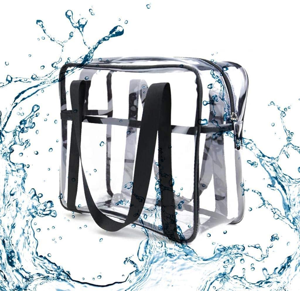 Louise Maelys Travel Clear Makeup Handbag Large Toiletry Cosmetic Organizer Bag Waterproof